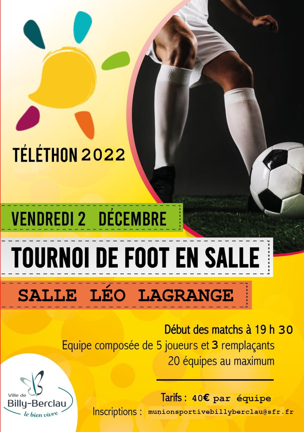 Tournoi de FOOT EN SALLE - Ville de Billy Berclau