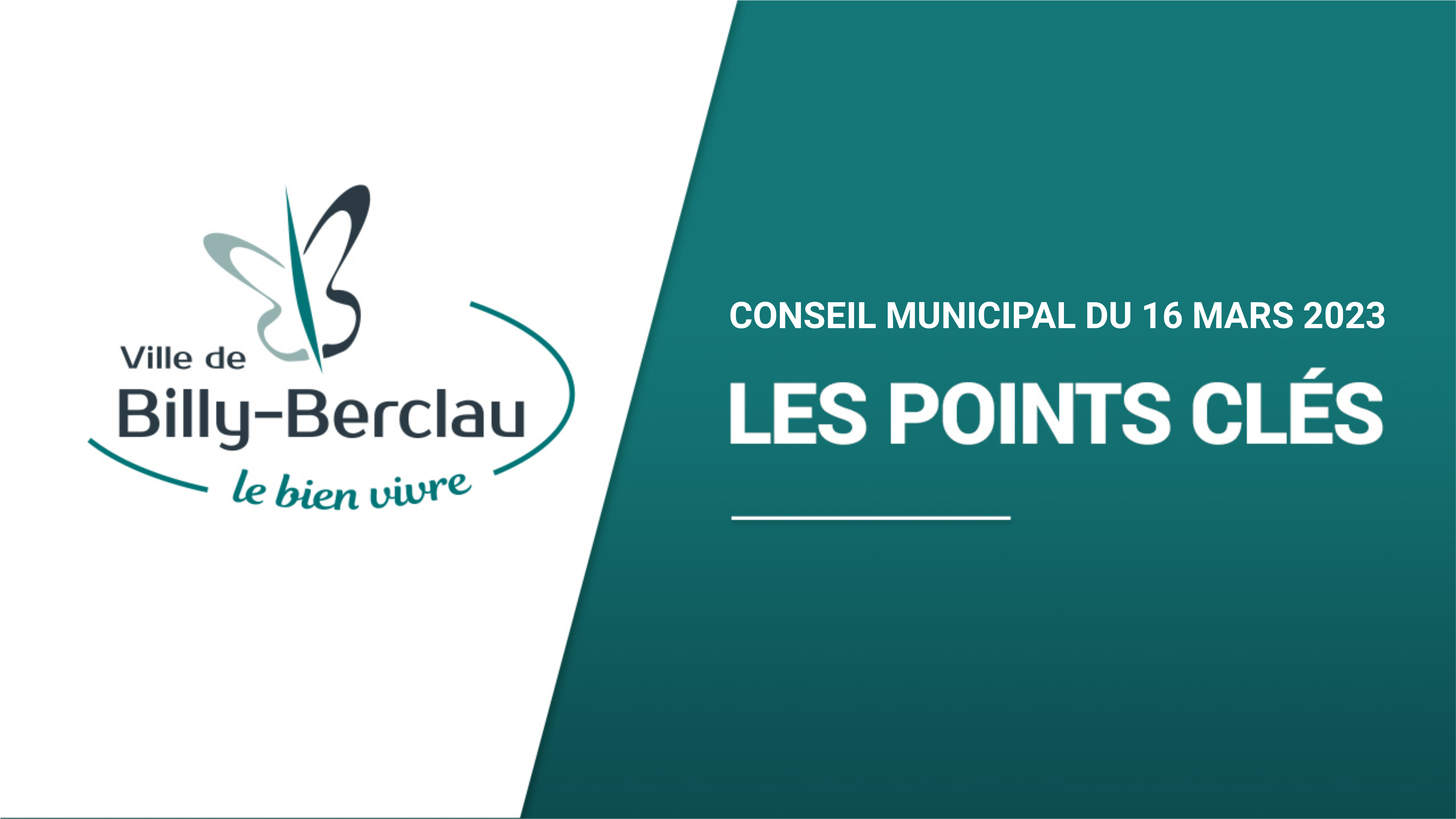 Conseil Municipal du 16 mars 2023 - Ville de Billy Berclau